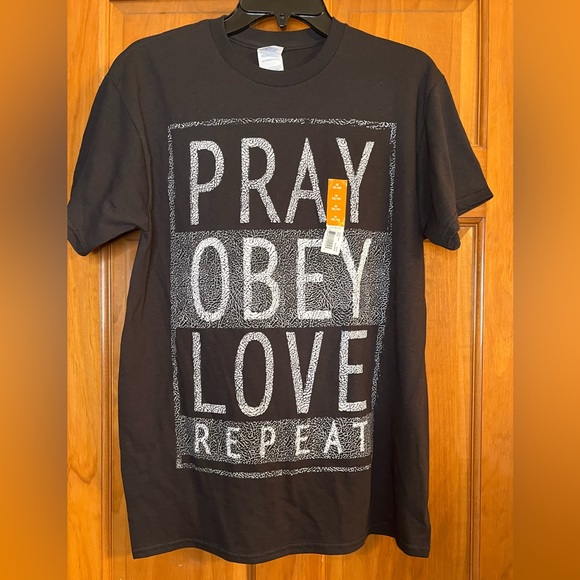 Delta | Shirts | Mens Pray Obey Love Repeat Tshirt Top | Poshmark